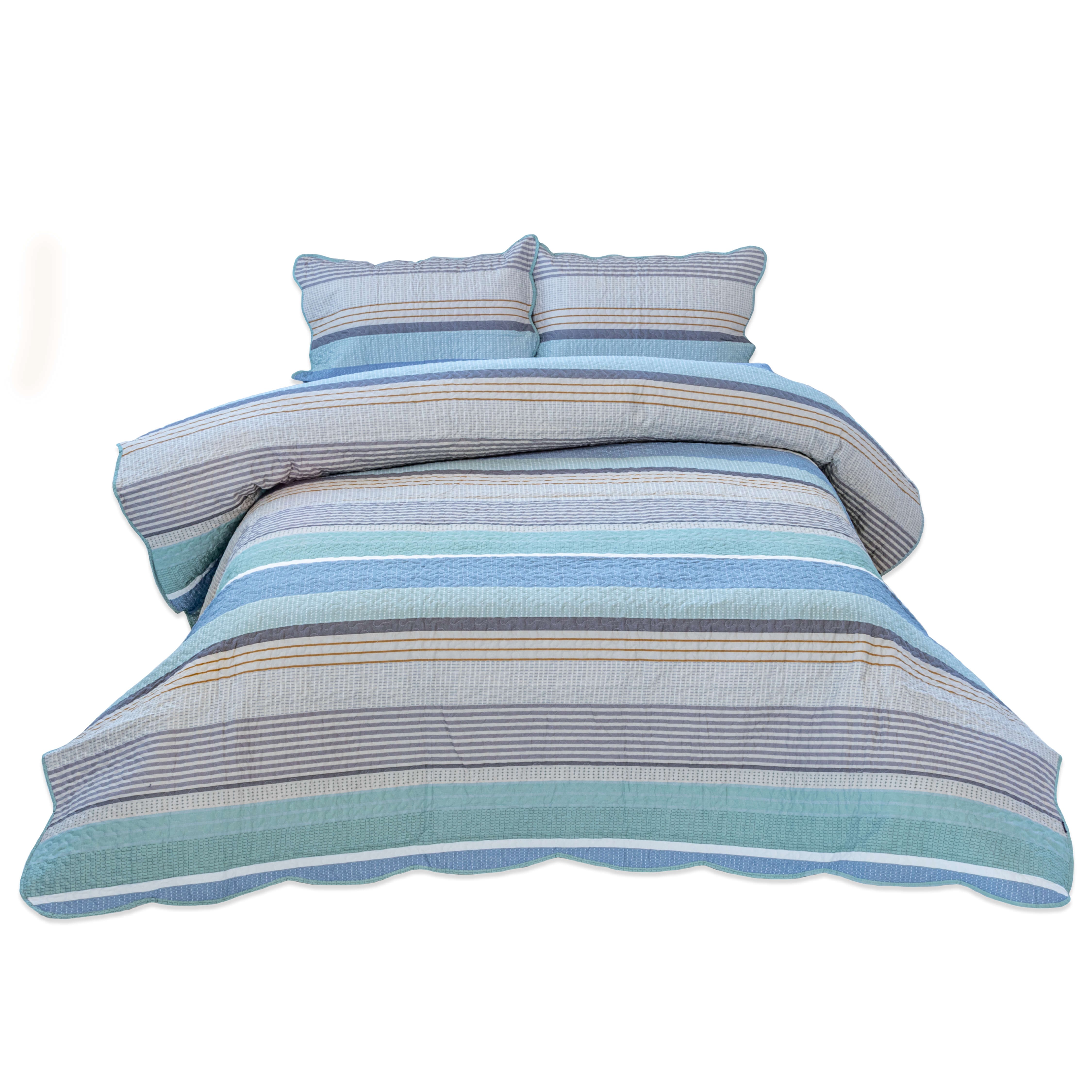 PIPER TEAL QUILT SET | Volpes