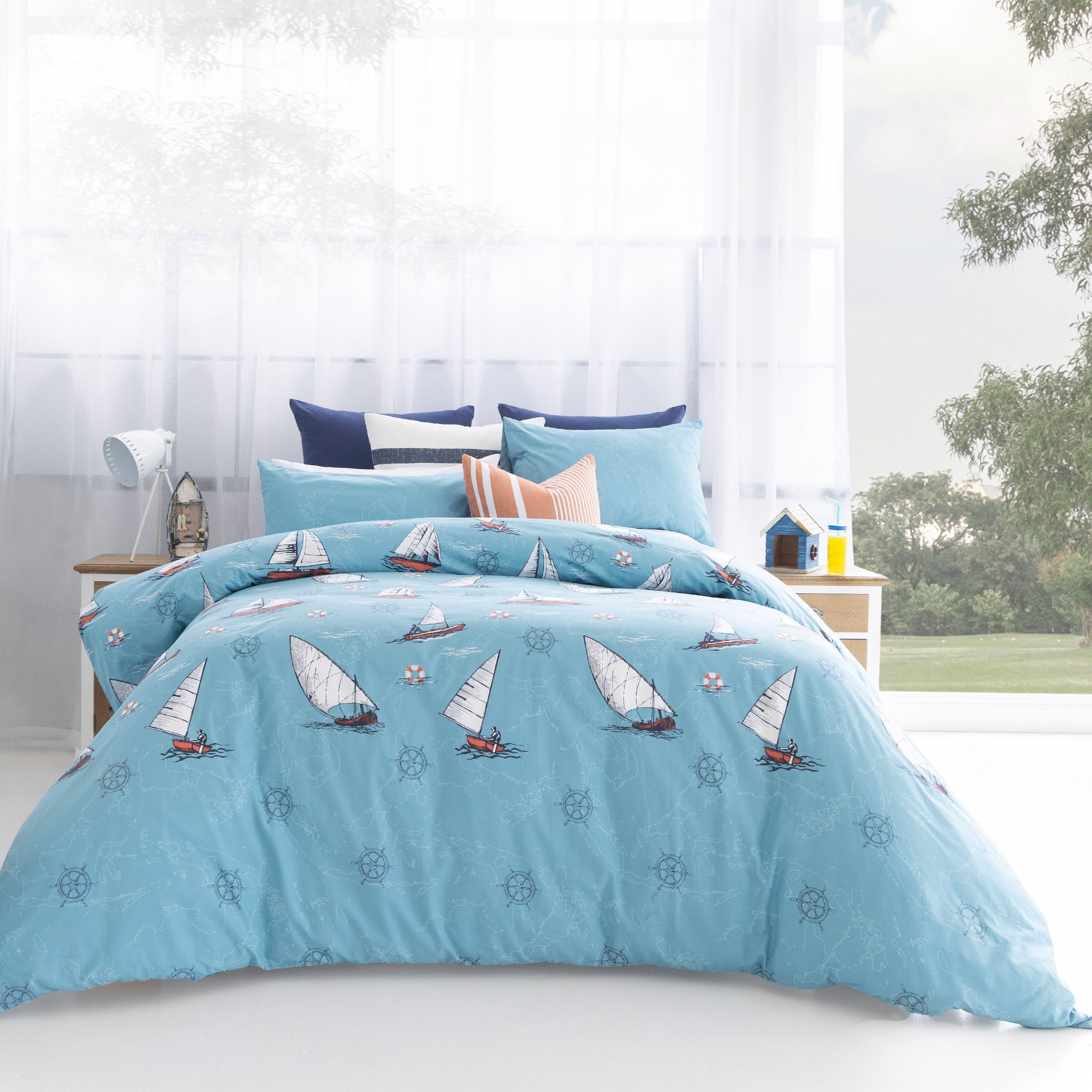 TOBY TEAL DUVET COVER SET | Volpes