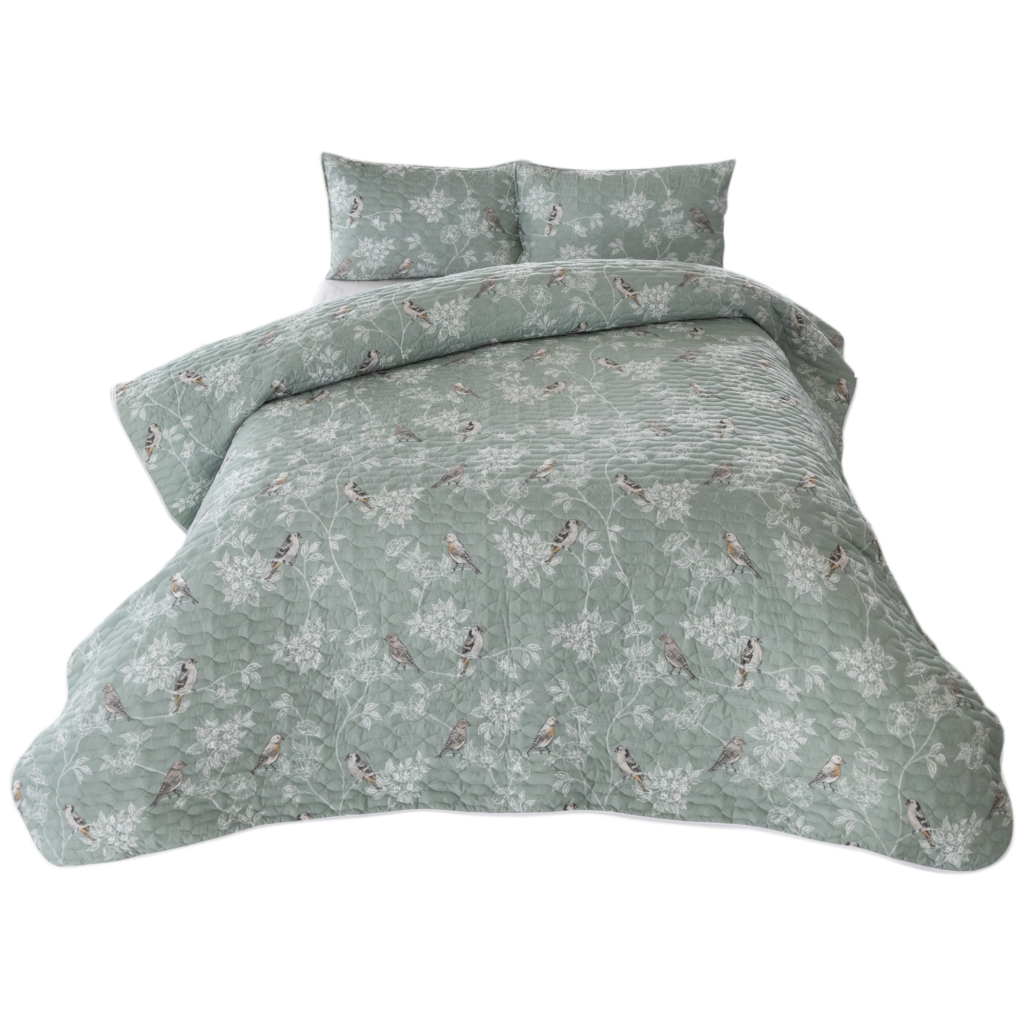 PETULA SAGE QUILT SET | Volpes