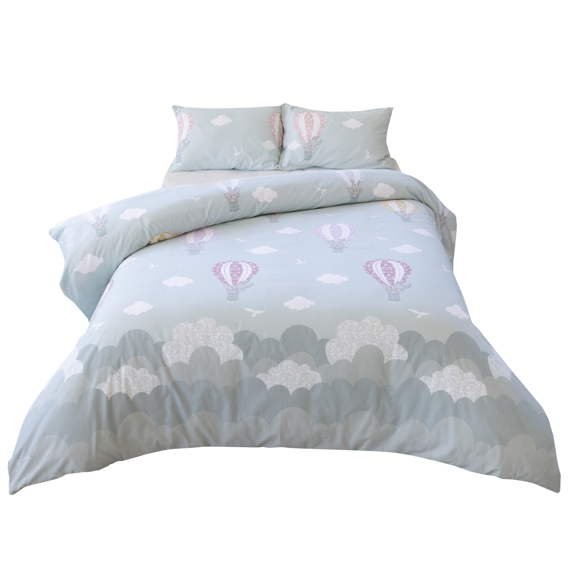 MAYA DUCK EGG DUVET COVER SET | Volpes