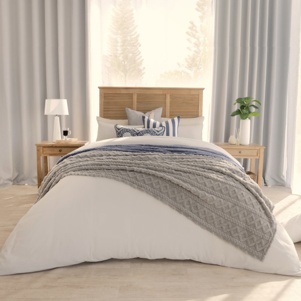 Grey Winter Cotton Duvet Cover Set | Volpes