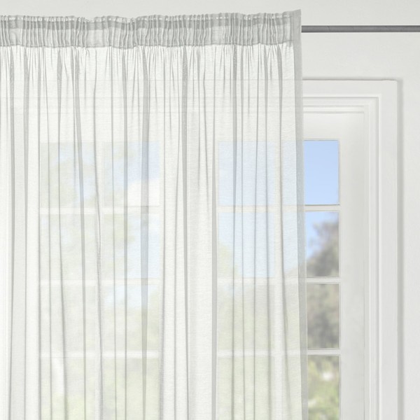 White Mystical Voile Curtain | Volpes