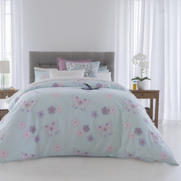 Julia Duck Egg Duvet Cover Set Volpes