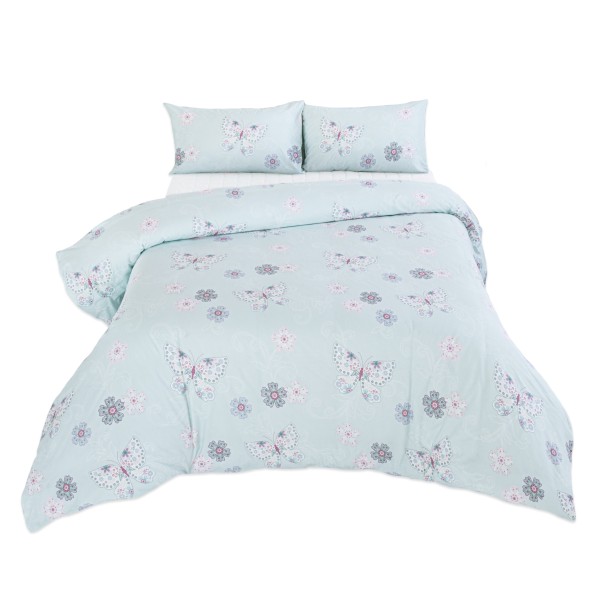 JULIA DUCK EGG DUVET COVER SET | Volpes